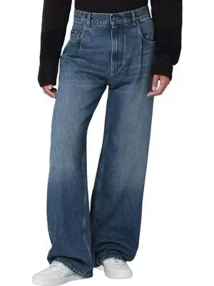 Dolce & Gabbana Washed Effect Cotton Denim Jeans - Blue