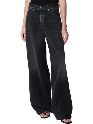 HAIKURE Bethany Wide-leg Jeans In Vintage - Black