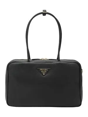 Prada Leather Duffle Bag - Black