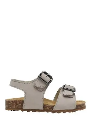 IL GUFO Nubuck Sandals With Buckle Straps - Grey
