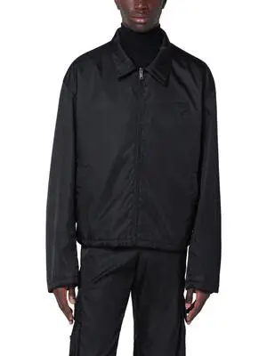 Prada Re-nylon Zip-up Jacket - Black