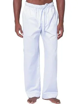 TEKLA Organic Cotton Pyjama Trousers - Light Blue