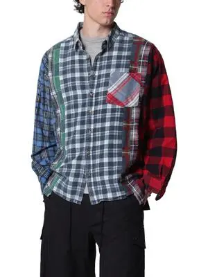 Needles 7 Cuts Flannel Shirt In Cotton, Assorted - Multicolor