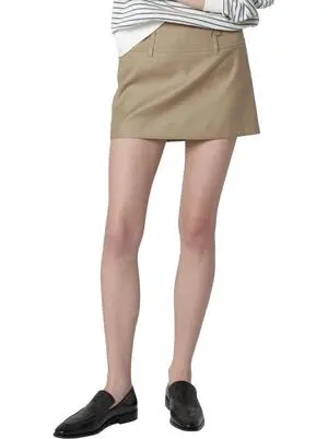 DUNST Mini Skort With Belt Loops - Beige