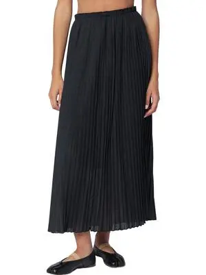 MKDT STUDIO Pleated Wool Blend Skirt - Grey