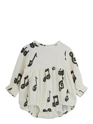 MINI RODINI Printed Bodysuit - White
