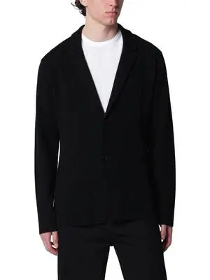 ROBERTO COLLINA Cotton Cardigan Jacket - Black