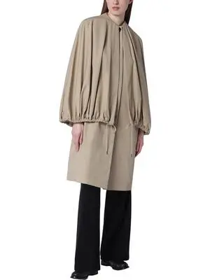 TOTEME Cotton Cape Coat - Beige