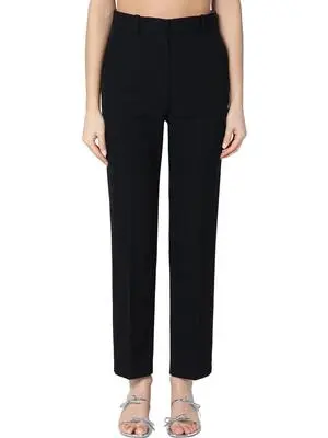 Jacquemus Cotton Blend Trousers - Black