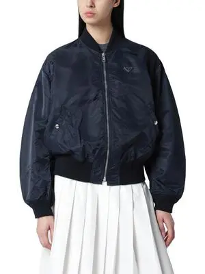 Prada Re-nylon Bomber Jacket - Blue