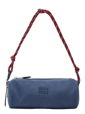 Miu Miu Cotton Gabardine Pouch - Blue