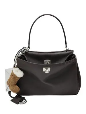 Balenciaga Rodeo Bag In Calfskin Leather - Brown