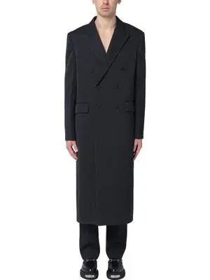 Gucci Double-breasted Wool Coat - Grey