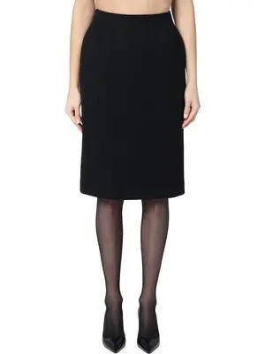 Balenciaga Hourglass Midi Skirt - Black