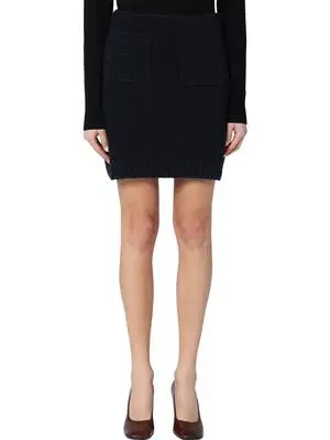 Bottega Veneta Bouclé Wool Blend Mini Skirt - Blue
