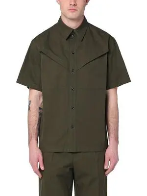 Bottega Veneta Khaki Shirt In Cotton - Green
