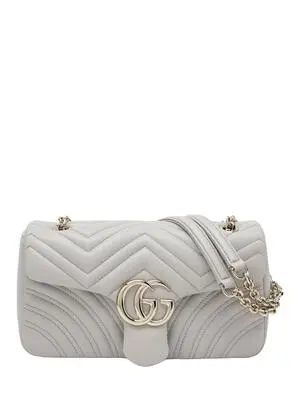 Gucci Gg Marmont Medium Shoulder Bag - Grey