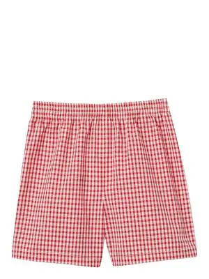 Gucci Checked Cotton Shorts - Black