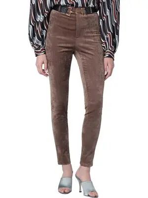 Gucci Stretch Velvet Leggings - Brown