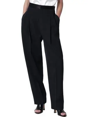 Bottega Veneta Midnight Wool Trousers - Blue