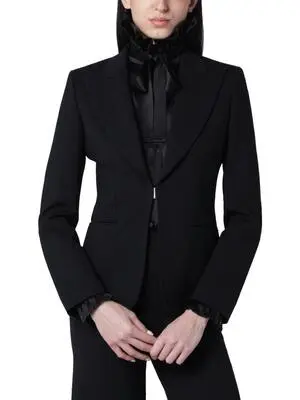 Gucci Stretch Wool Technical Jacket - Black
