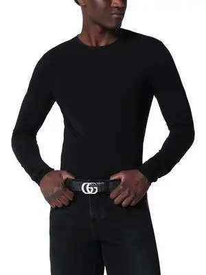 Gucci Crew-neck Knit In Viscose Blend - Black