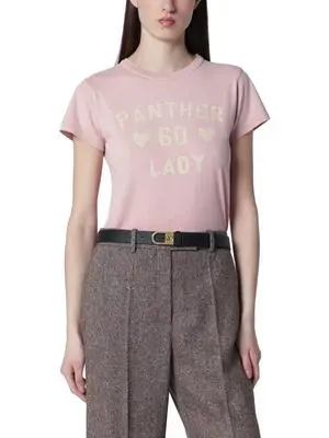 Valentino Garavani Panther Lady T-shirt - Pink