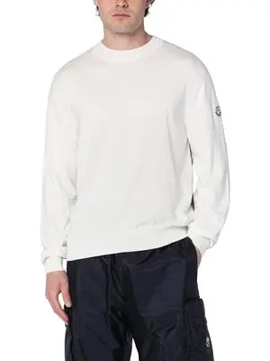 MONCLER X MERCEDES-BENZ BY NIGO Crew Neck Jumper With Logo Print - Grey