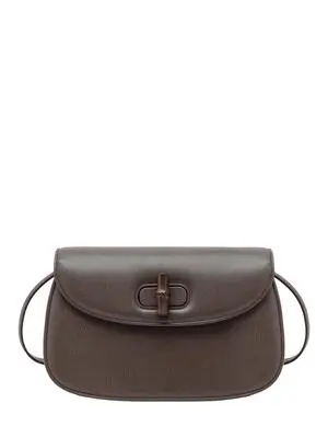 Gucci Small Shoulder Bag With Bamboo Closure - Brown