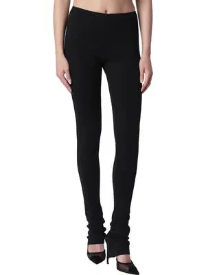 Gucci Viscose Crêpe Jersey Trousers - Black