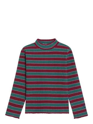 BOBO CHOSES Ribbed Striped Cotton Sweater - Multicolor