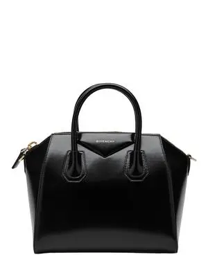 Givenchy Small Antigona Bag In Leather - Black