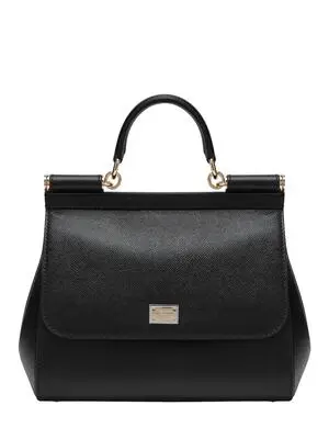 Dolce & Gabbana Large Sicily Handbag - Black