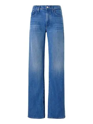 MOTHER The Mid Rise Lasso Sneak Jeans - Blue
