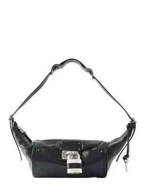 Chloé Paddington Leather Shoulder Bag - Black