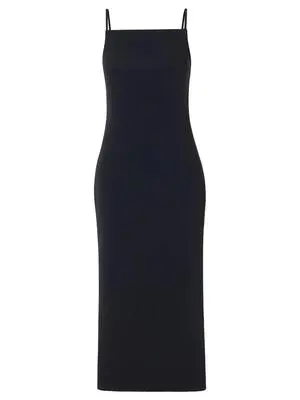 Givenchy Draped Cady Midi Dress - Black