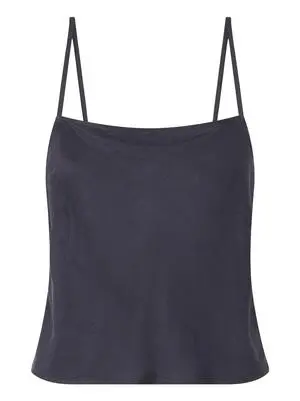 LESET Daniel Satin Top - Blue