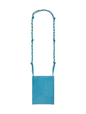 JIL SANDER Tangle Small Suede Shoulder Bag - Blue