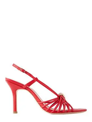 LOEFFLER RANDALL Mareka 90 Embellished Leather Sandals - Red