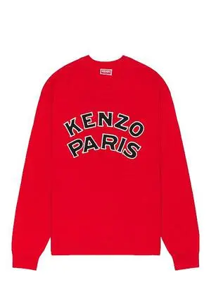 Kenzo Emblem Knit Jumper - Cherry