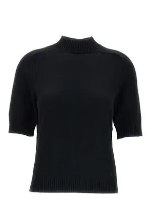 LOULOU DE SAISON Loulou De Saison Ruth Cashmere Short-Sleeve Knit Top