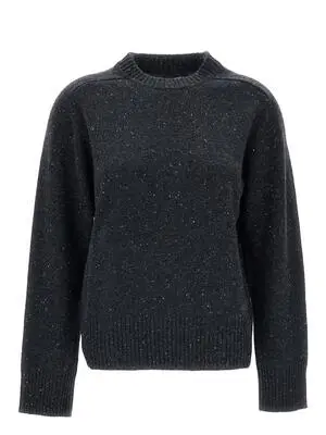 Loulou De Saison Baltra Cashmere Crew Neck Sweater - Grey