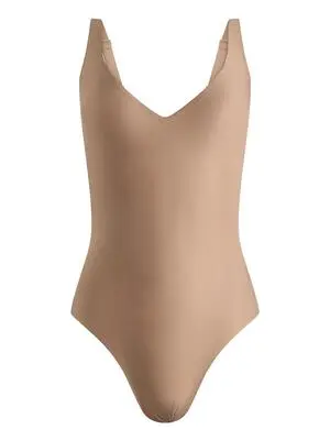 SKIMS Unlined Plunge Thong Bodysuit - Sienna