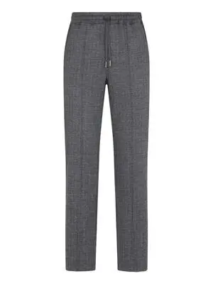 TOM FORD Cotton-wool-silk-cashmere Drawstring Trousers - Grey