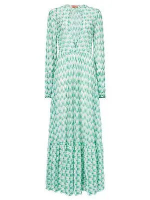 Missoni Cut-out Floral-print Knitted Cover-up - Multi