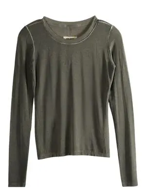 UMA WANG Tata Long Sleeve Top - Gray-brown