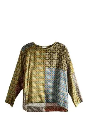 Dries Van Noten Caias Drop Shoulder Geometric Print Shirt - Multicolor