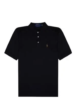 Polo Ralph Lauren Logo-embroidered Polo Shirt - Black