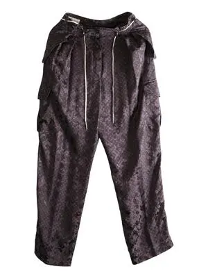 Dries Van Noten Polk Jacquard Tailored Pants - Black