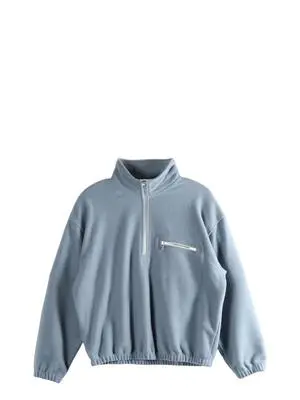 RIER Half-zip Fleece Sweatshirt - Blue